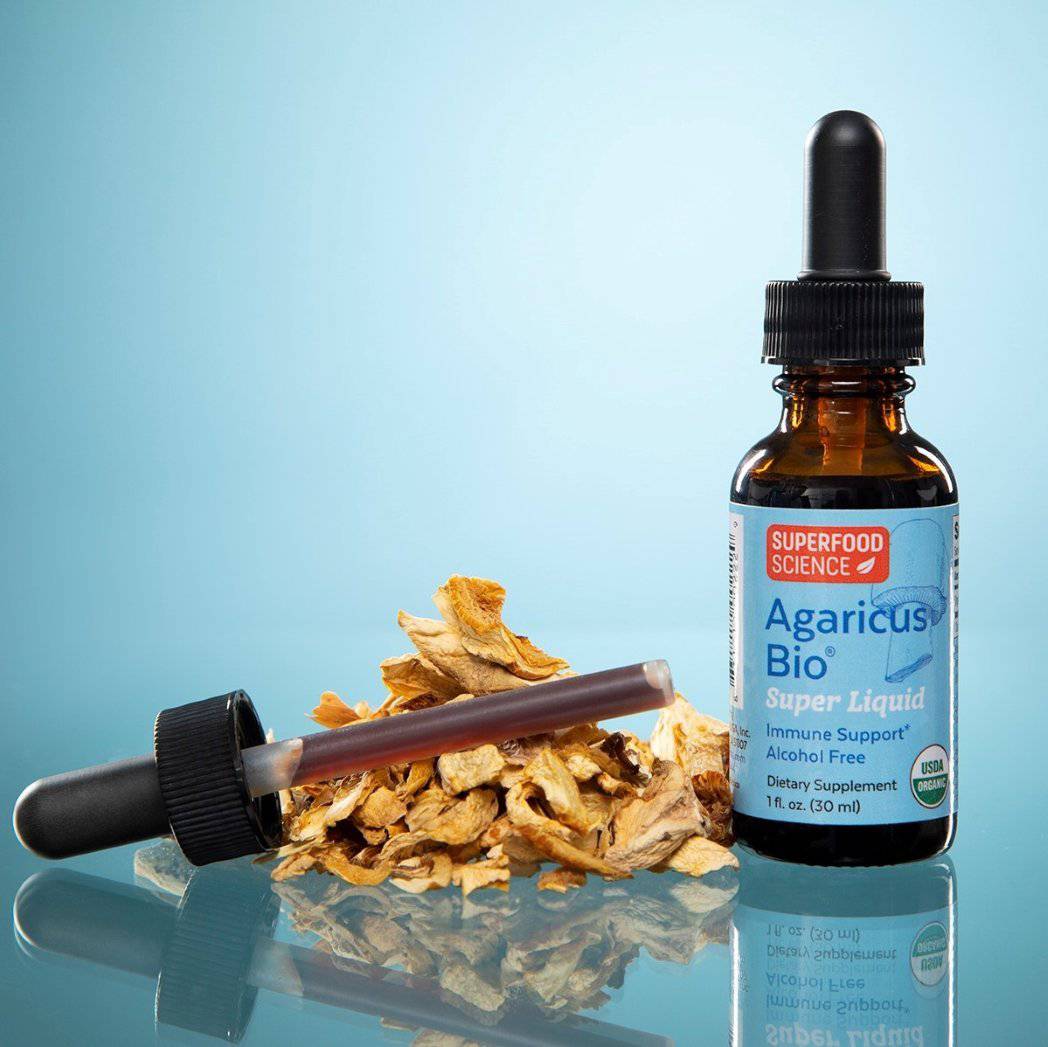 Agaricus Bio® Super Liquid - Agaricus Blazei Extract | Superfood Science