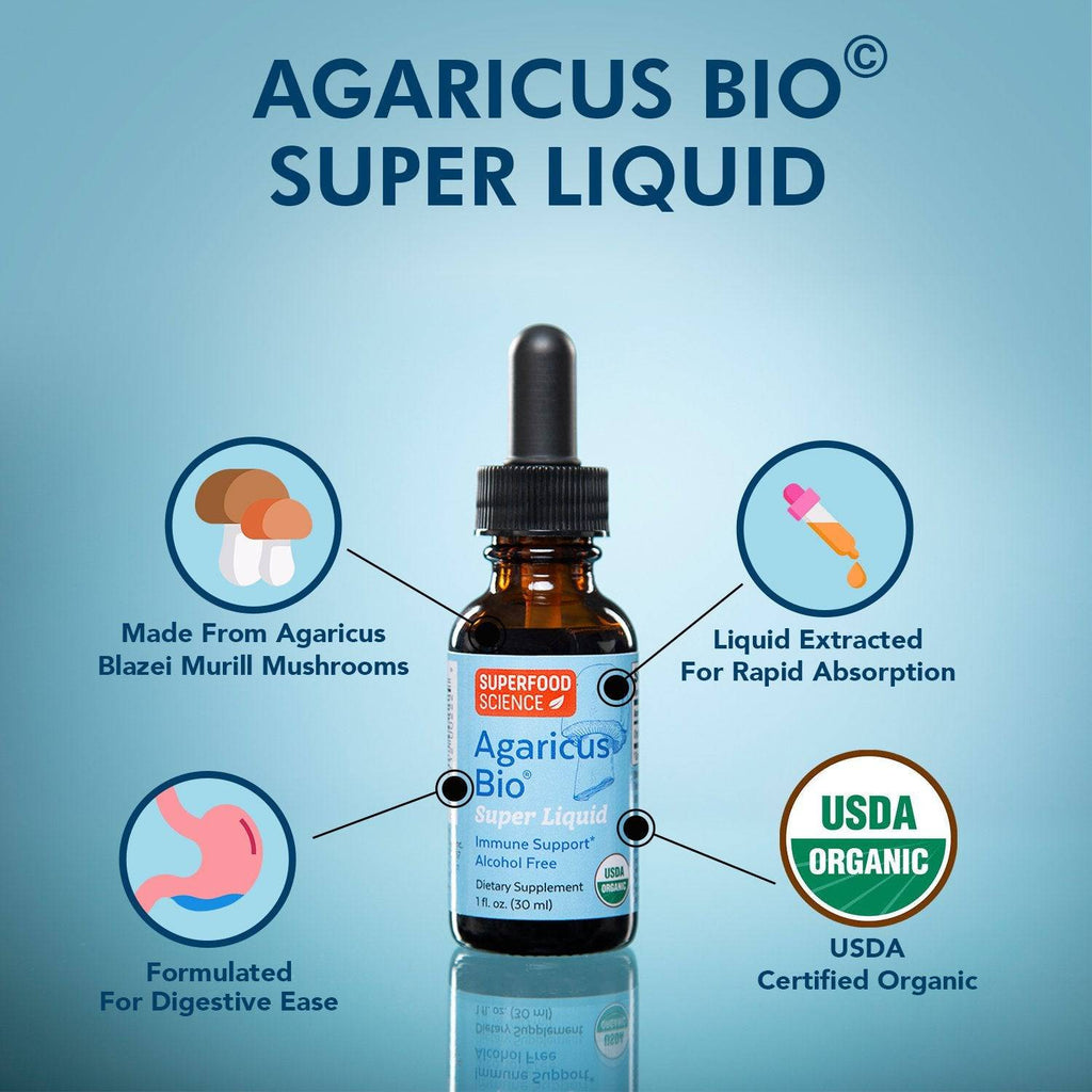 Agaricus Bio® Super Liquid - Organic Agaricus Blazei Liquid Extract ...